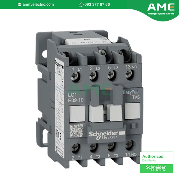 Khởi động từ có cầu đấu nối bằng ốc vít SCHNEIDER 3 pha 80A điện áp ...