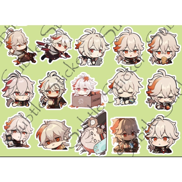 [Genshin Impact] - Set 10/15 cái Sticker Kazuha game Genshin Impact ...