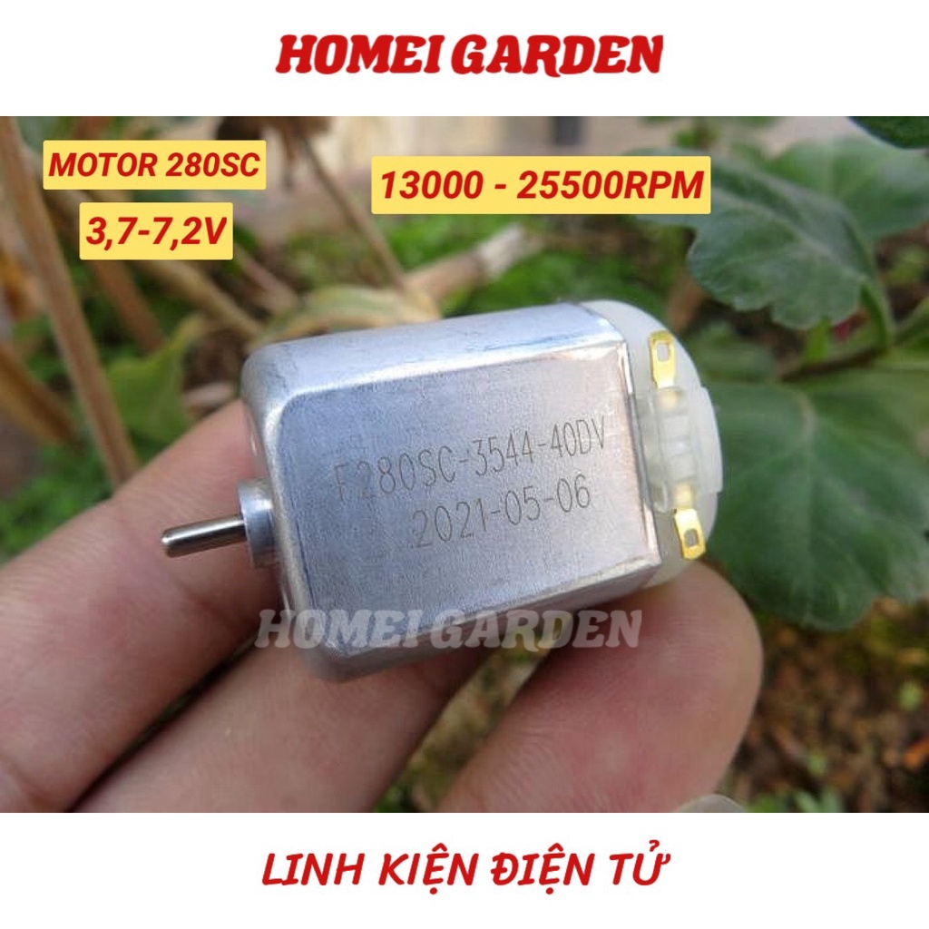 Motor 280 từ tính mạnh tốc độ cao lực mạnh điện áp 3.7V - 7.2V 13000 ...