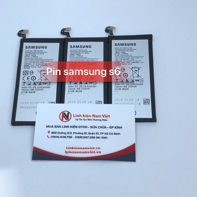 Pin Samsung Galaxy S6 (G920) Dung Lượng 2550mAh -BẢO HÀNH 3 THÁNG ...