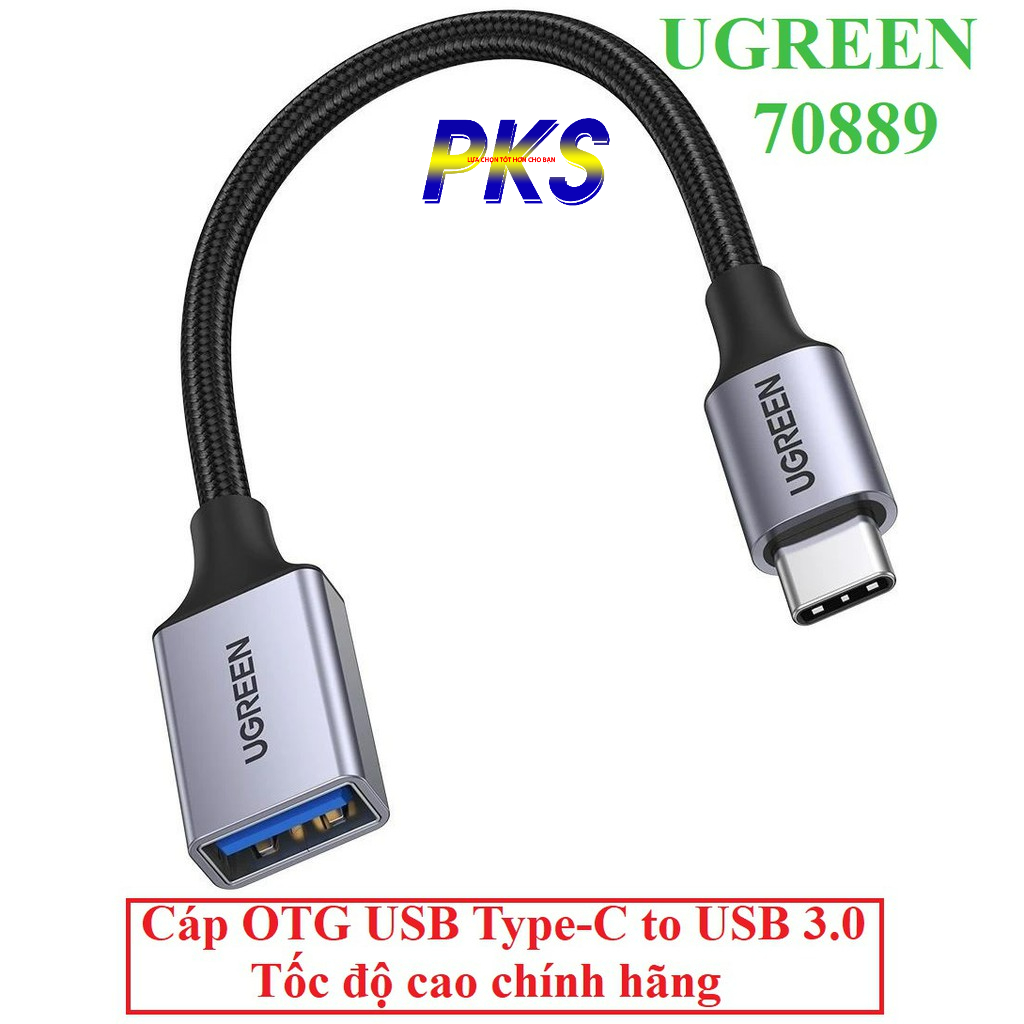 Cáp OTG USB Type C to USB 3.0 cao cấp Ugreen - Hàng chính hãng | Shopee ...