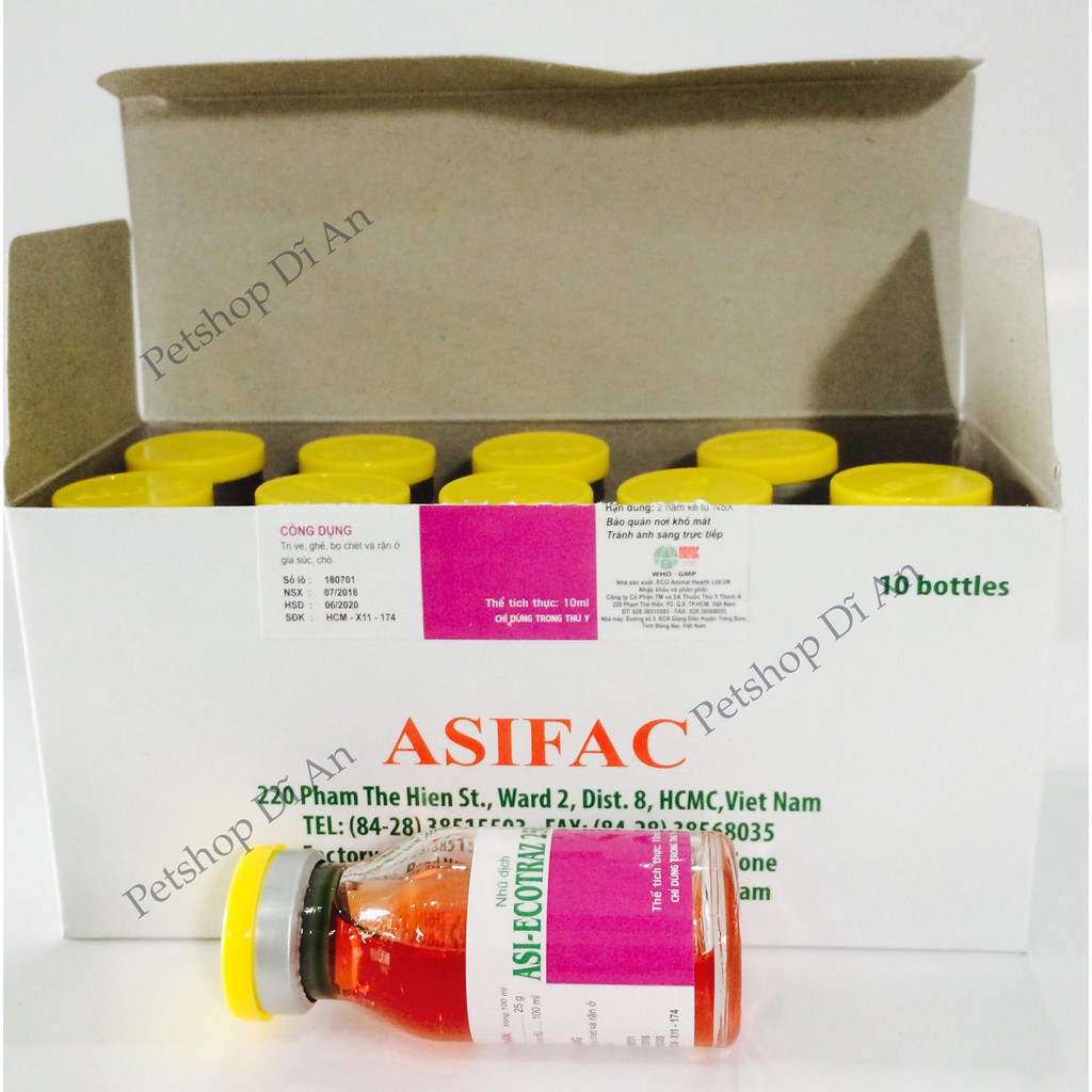 1 chai ECOTRAZ 250 - diệt ve, ghẻ, bọ chét và rận cho chó mèo (dung ...