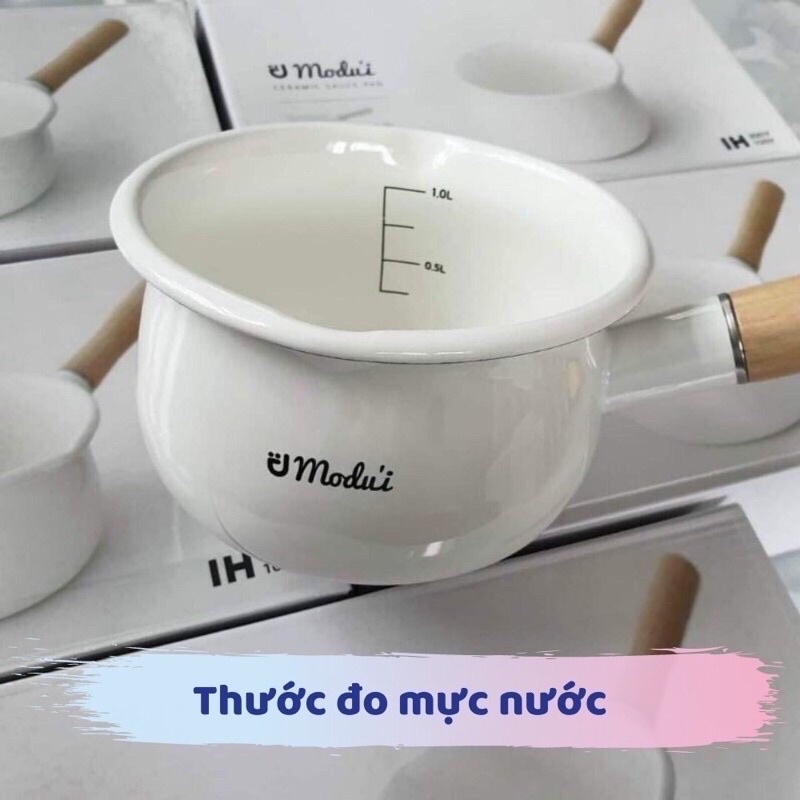 Nồi tráng sứ Modui Hàn Quốc nấu bột nấu cháo cho bé ăn dặm | Shopee ...
