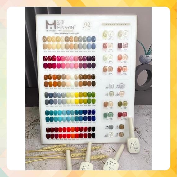 SET SƠN GEL MINAYIN 90 MÀU - TẶNG BẢNG MÀU & BASE TOP CHÍNH HÃNG ...