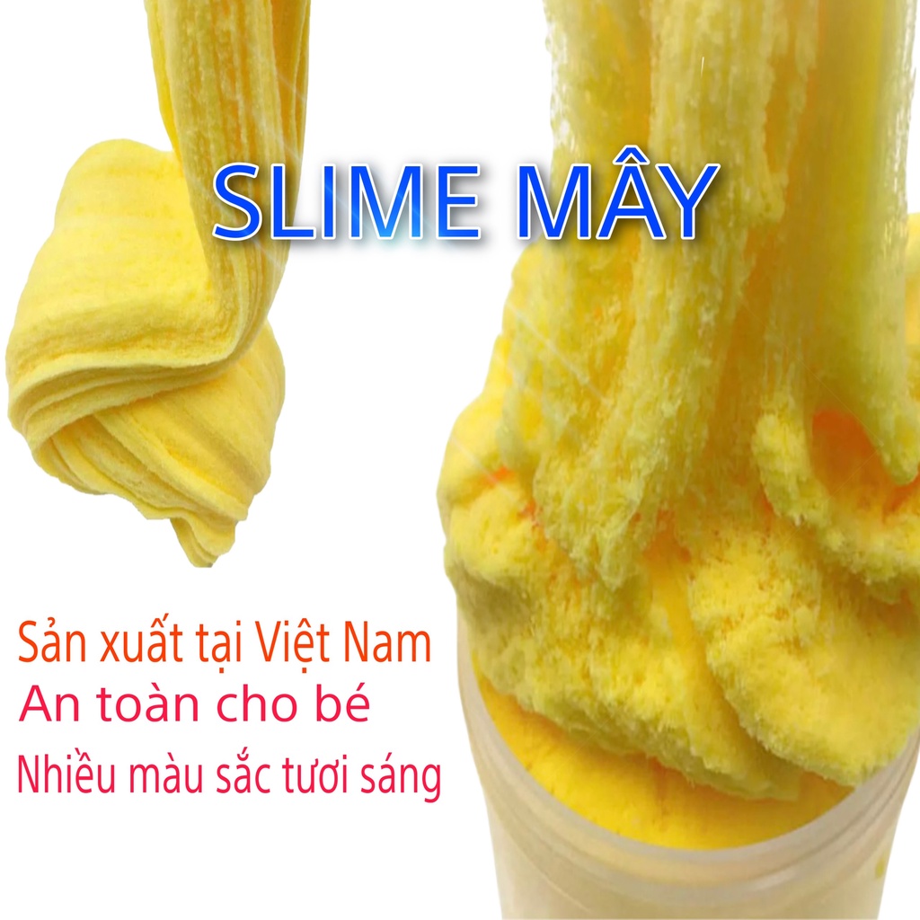 Slime mây slam HÀNG VIỆT NAM hũ nhựa siêu to bé chơi thoải mái, thư ...