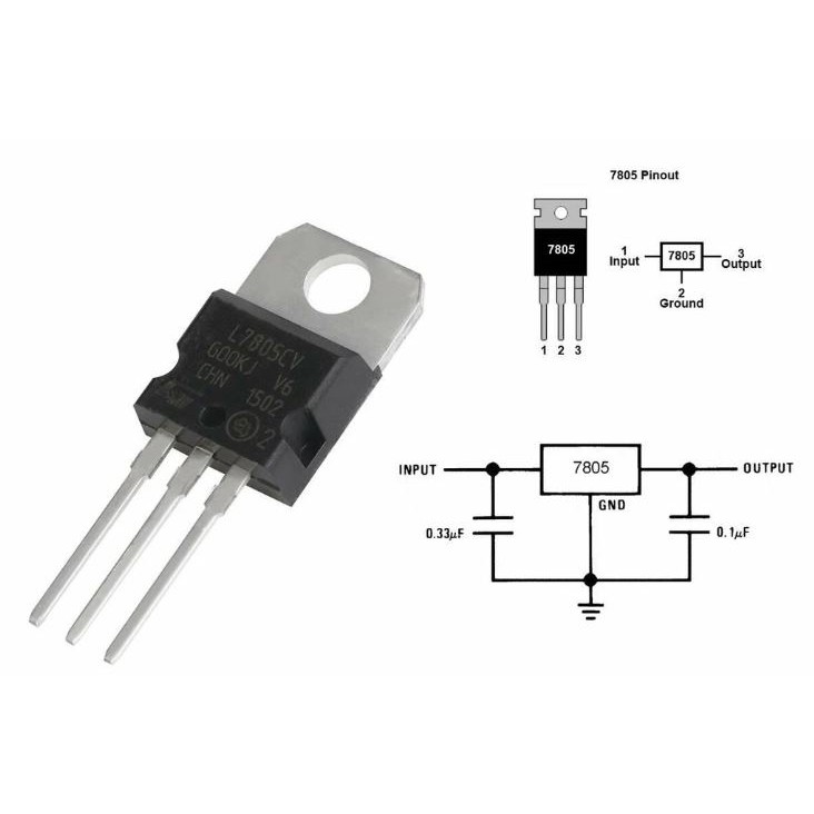 7805 Voltage Regulator IC Pinout, Circuit, And Its Working, 47% OFF