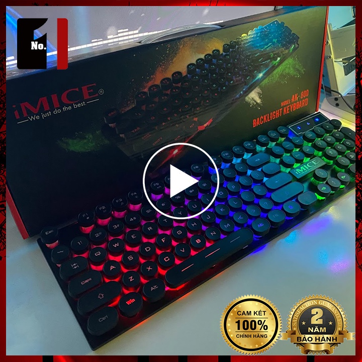 Bàn Phím Gaming Máy Tính IMICE AK800 Led Rgb Bàn Phím Vi Tính Laptop Pc ...
