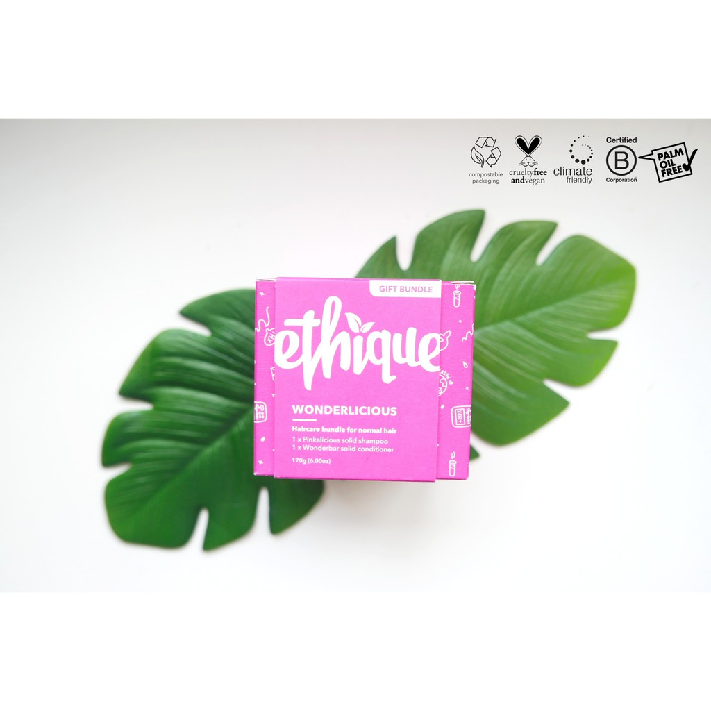 Combo thanh dầu gội và xả Ethique Wonderlicious | Shopee Việt Nam