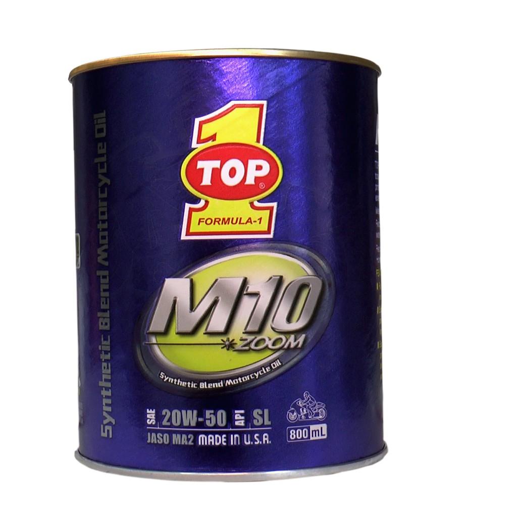 [HCM]Nhớt xe số Top 1 M10 SAE 20W50 800ml - Mẫu mới Nhập USA | Shopee ...