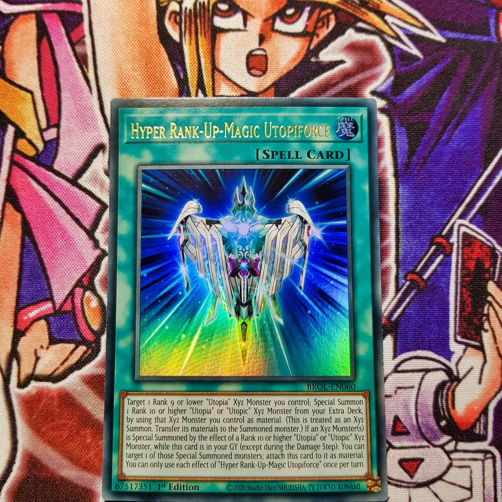 Thẻ bài Yugioh chính hãng | Hyper Rank-Up-Magic Utopiforce | BROL Ultra rare. | Shopee Việt Nam