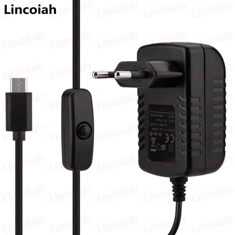 Bộ Sạc Nguồn AC 100-240V DC 5V 3A Cổng Type-C USB 5V Vôn Kế Cho ...