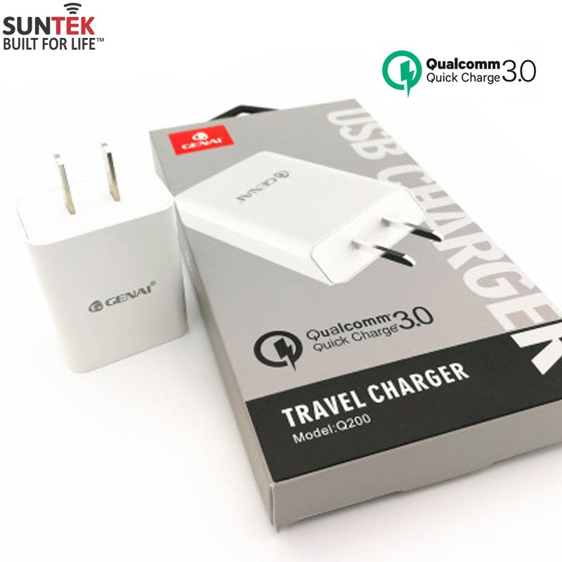 Củ Sạc Điện Thoại USB Traveler Charger SUNTEK Qualcomm Quick Charge 3.0 ...