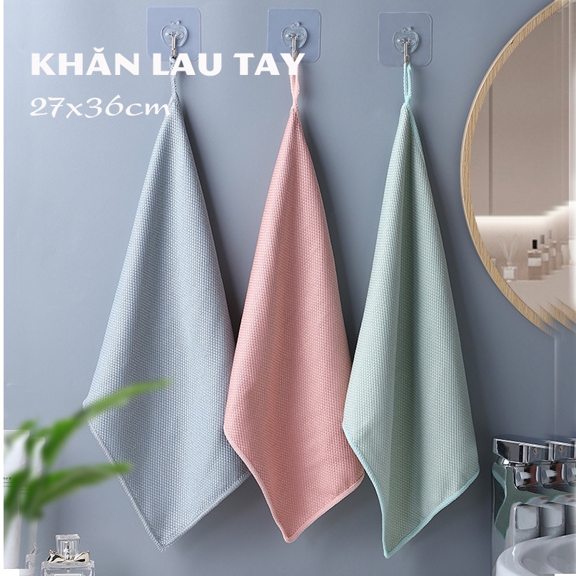 Khăn lau tay, khăn lau chén dĩa đa năng 30 x 40cm, loại mỏng, nhanh khô ...