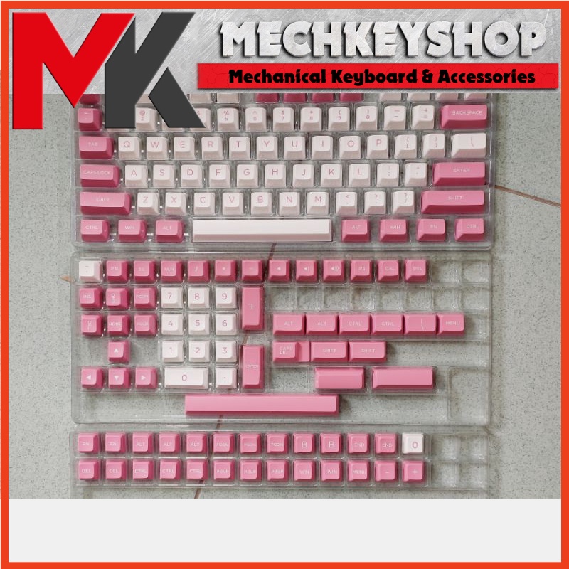 Bộ Keycap FSA Peach Pink PBT Double Shot cho Bàn phím cơ | Shopee Việt Nam