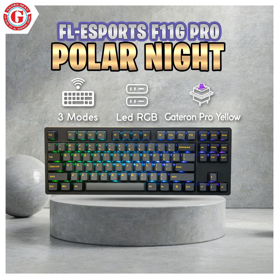 Bàn phím cơ FL-Esports F11G Pro Polar Night | Shopee Việt Nam