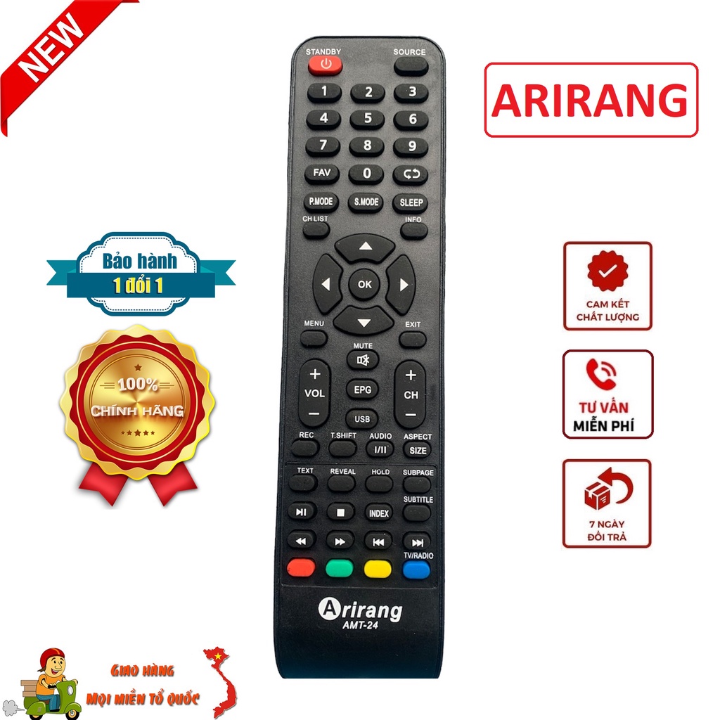 Remote điều khiển tivi Arirang Amt-24 hàng chính hãng zin theo TV Smart ...