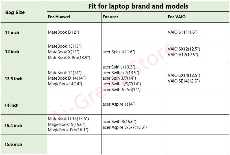 Túi Da Đựng laptop Sức Chứa Lớn Cho tablet / notebook / computer 13 ...