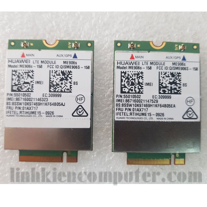 Card WWAN 4G model ME906s dùng cho laptop Lenovo Thinkpad T560, L460 ...