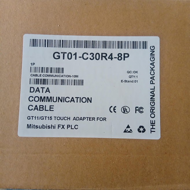 Cáp GT01-C100R4-8P 10 mét kết nối HMI Mitsubishi với PLC Mitsubishi FX ...