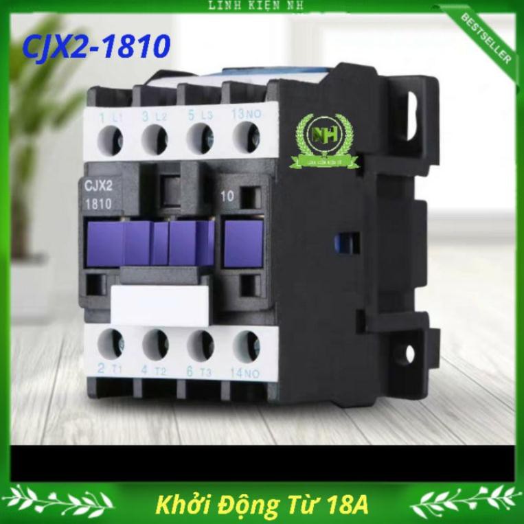 (LKNH) Khởi động từ AC contactor CJX2 1810 220V/380V-18A Loại Tốt ...