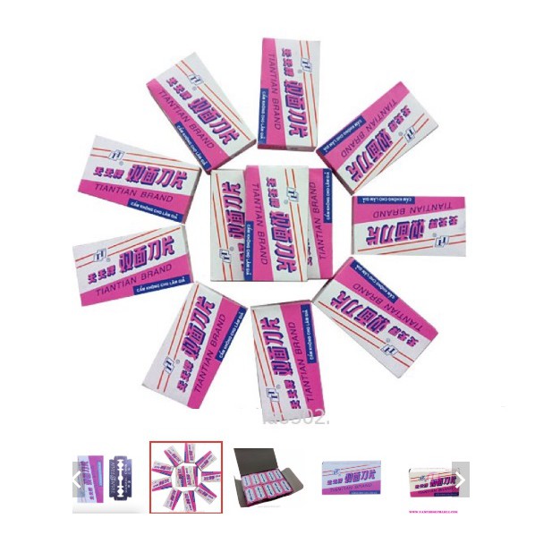 DAO TEM TIAN, LƯỠI LAM 1 HỘP (10 LƯỠI) | Shopee Việt Nam