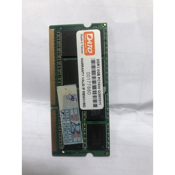 RAM LAPTOP DATO DDR3 8GB BUS 1600MHZ | Shopee Việt Nam