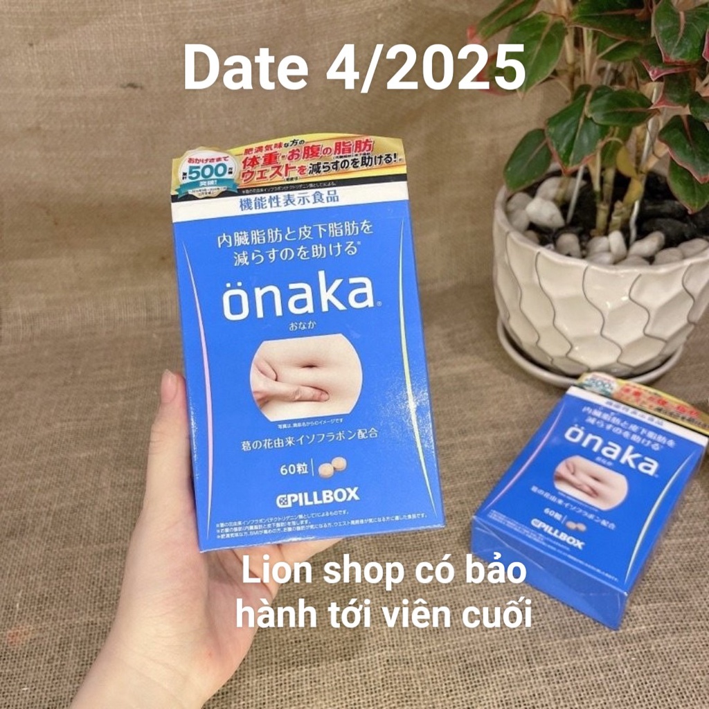 Viên Uống Giảm Mỡ Bụng Onaka Pillbox [CHÍNH HÃNG] Nhật Bản 60 viên | Shopee Việt Nam