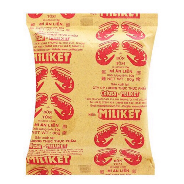 10 gói mì Miliket 65g/gói | Shopee Việt Nam