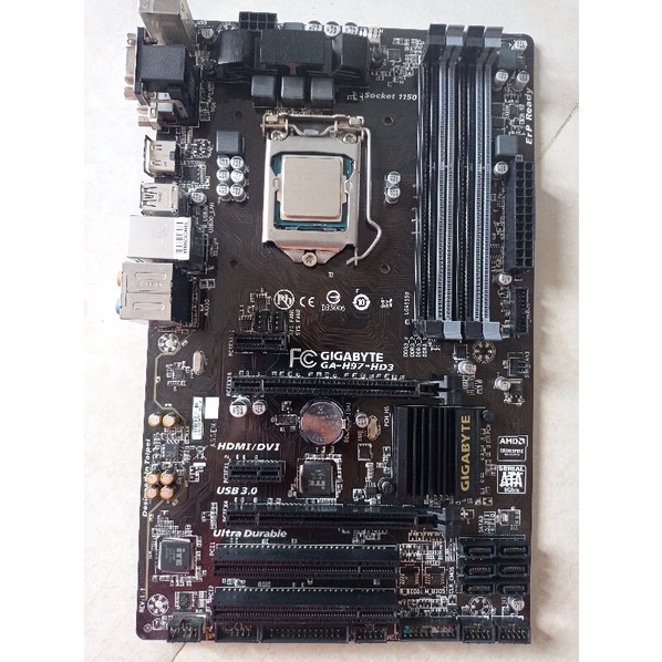 Mian GA - H97 - HD3 + Cpu E3 - 1231v3.Đầy đủ chặn bao tes kiểm tra hàng ...