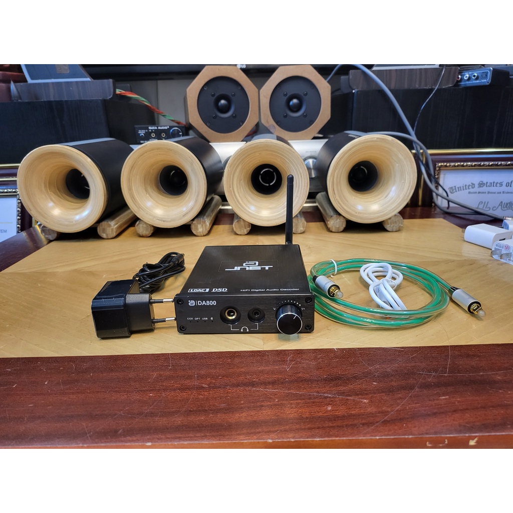 DAC giải mã âm thanh Optical sang Analog DA800 JNET Giải Mã 32Bit Bluetooth 5.1 có cổng Optical ...
