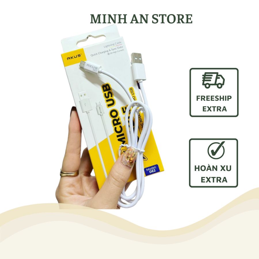 [MinhAn Store] Dây sạc IPKAKU ksc-458 sạc nhanh đầu ,micro,type-c bọc ...