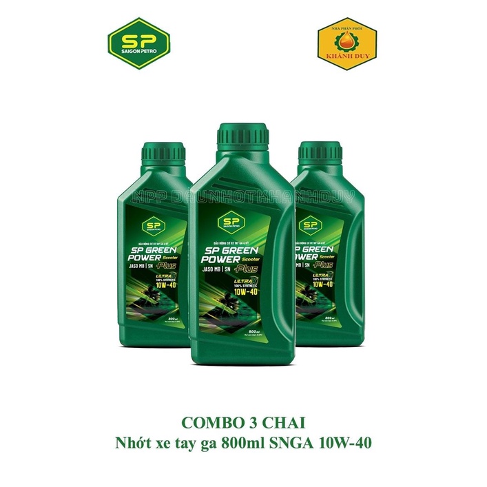[Mua 3 giảm 15%] Dầu Nhớt Xe Tay Ga - SAIGONPETRO - SN 10W40, 100% Synthetic | Shopee Việt Nam