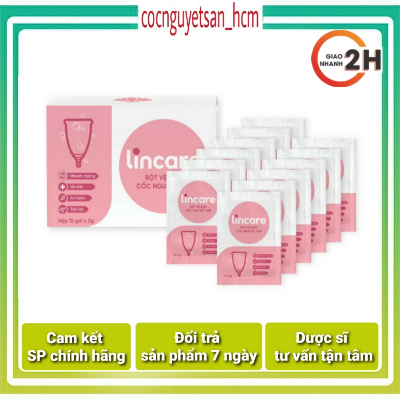 Bột vệ sinh Lincare tiệt trùng Cốc nguyệt san [cocnguyetsan_hcm] | Shopee Việt Nam