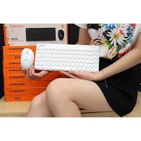 Combo phím và chuột không dây siêu đáng yêu NEWMEN K928 D928 (hồng, đen, trắng) _Hàng chính hãng ...