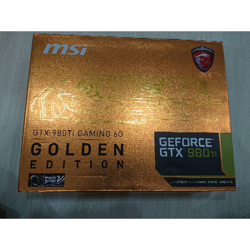 Card đồ họa MSI Geforce GTX 980ti Golden Limited Edition như mới ...