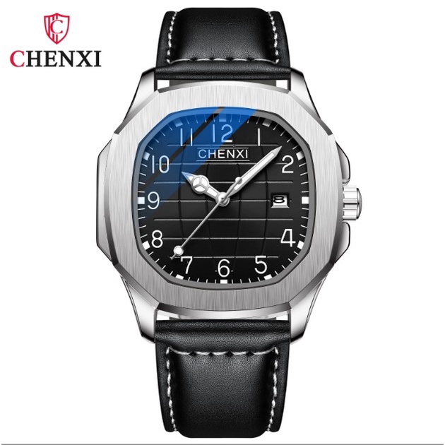 Đồng hồ nam mặt vuông chính hãng CHENXI CX-8213 dây da đẹp cao cấp kèm hộp sang trọng | Shopee ...