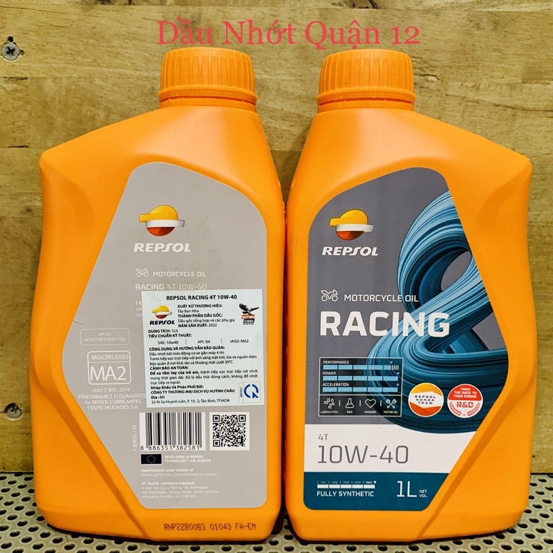 Repsol Châu Á - Repsol Moto Racing 10W-40 Nhớt Cao Cấp Xe Đua Made in ...