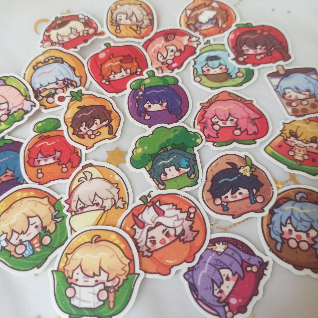 Hình dán/sticker Genshin Impact sạp rau Teyvat (update Sumeru) | Shopee ...