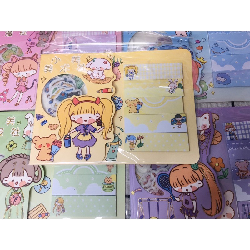 sticker kèm note nhiều mẫu | Shopee Việt Nam