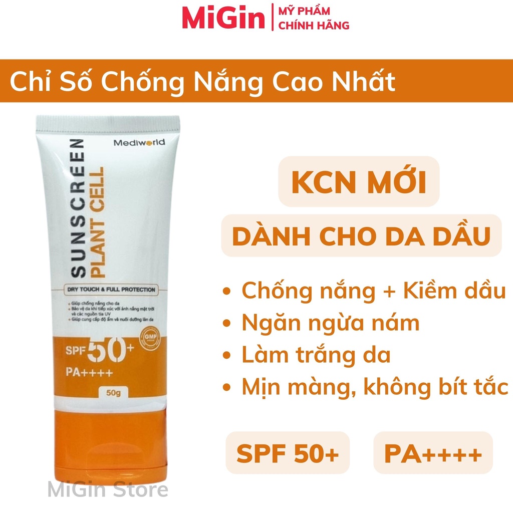 Kem Chống Nắng Sunscreen Plant Cell, Kiềm Dầu Tốt Mediworld MiGin Store ...