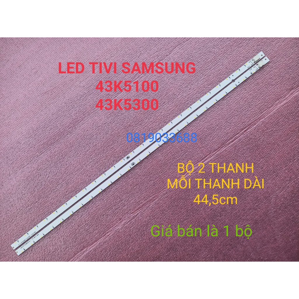 BỘ LED VIỀN TIVI SAMSUNG 43K5100 43k5300 43K5310 MỚI 100% BỘ 2 THANH TRÁI PHẢI, MỖI THANH 25 ...