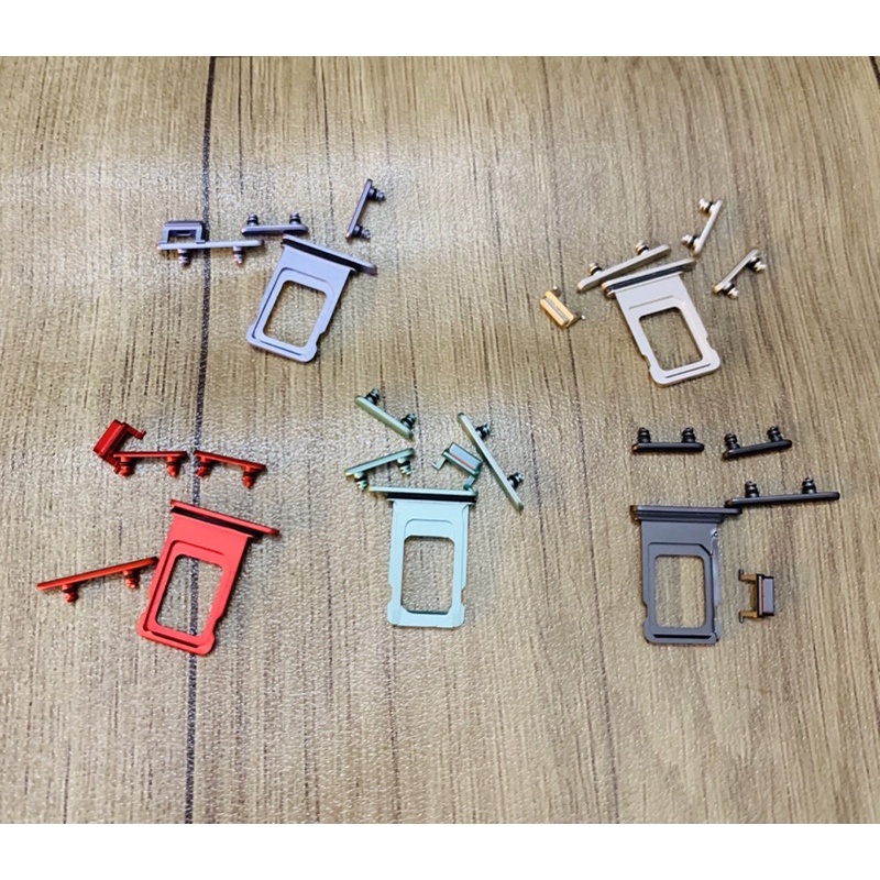 Bộ Nút Phím Khe Sim Dành Cho ip 11 Màu Trắng, Đen, Đỏ, Tím, Xanh ...