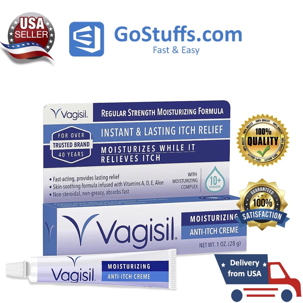 Kem phụ khoa dưỡng ẩm giảm ngứa Vagisil Regular Strength Anti-Itch 28g 10-30ml [Hàng Mỹ ...