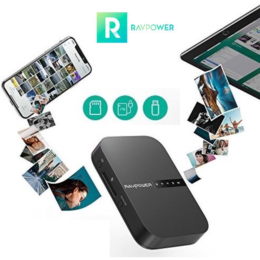 Bộ Chia Sẻ Không Dây RAVPower Filehub RP-WD009 -Kích Sóng Wifi - Hàng ...
