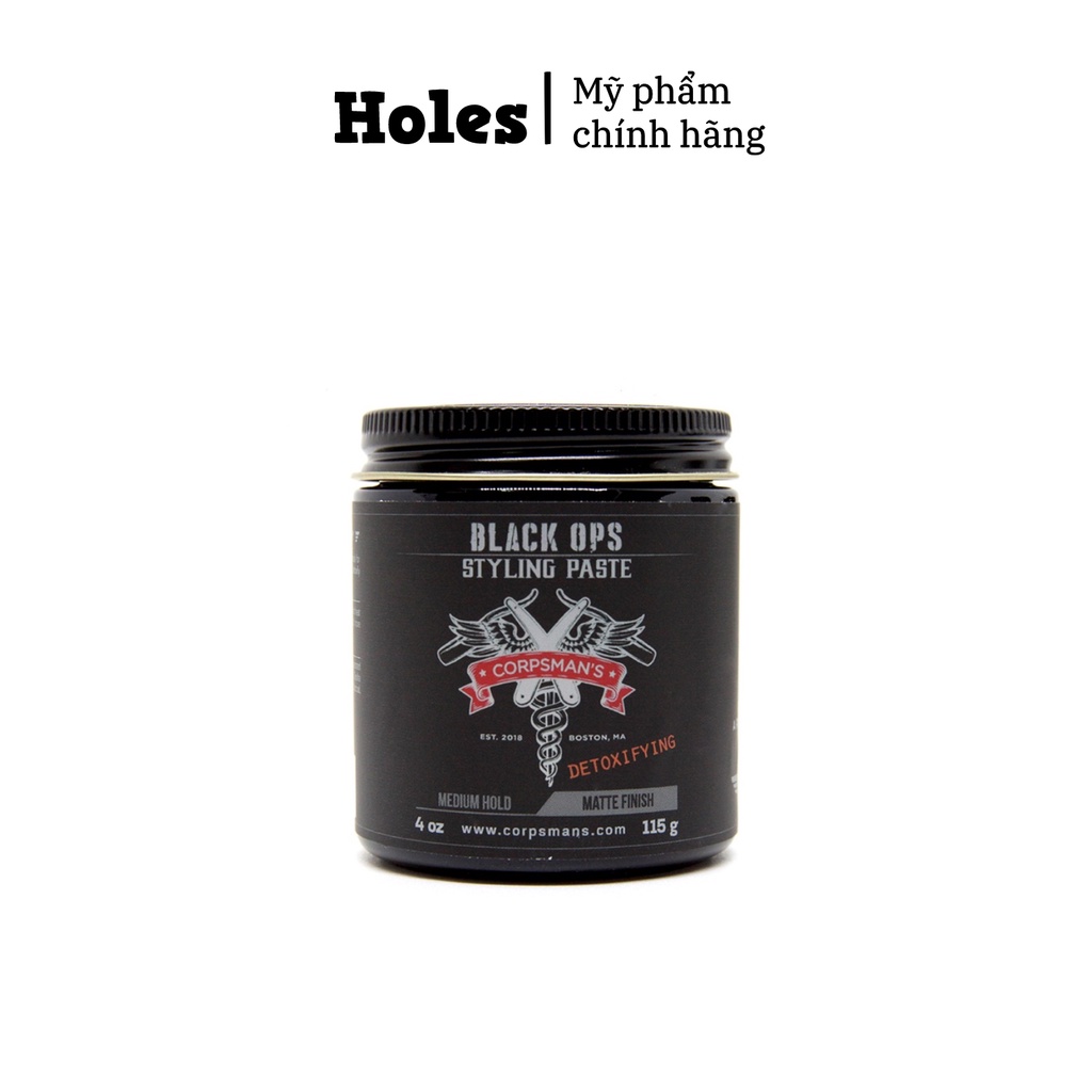 Sáp vuốt tóc The Corpsman's Apothecary Black Ops Styling Paste - 115g ...