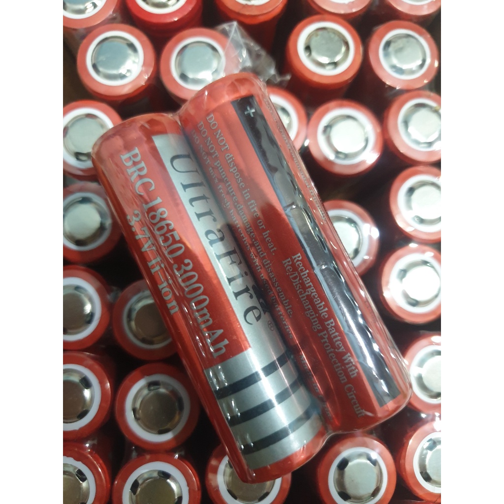 Pin sạc 4.2V BRC 18650 4200mAh ULTraFire chất liệu Lithium-ion dùng cho ...