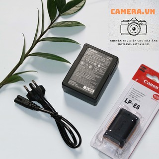 Sạc pin Canon LC E6E CAO CẤP cho pin canon Lp E6 dùng Canon 5DII , 5DIII , 6D , 7D, 70D, canon ...