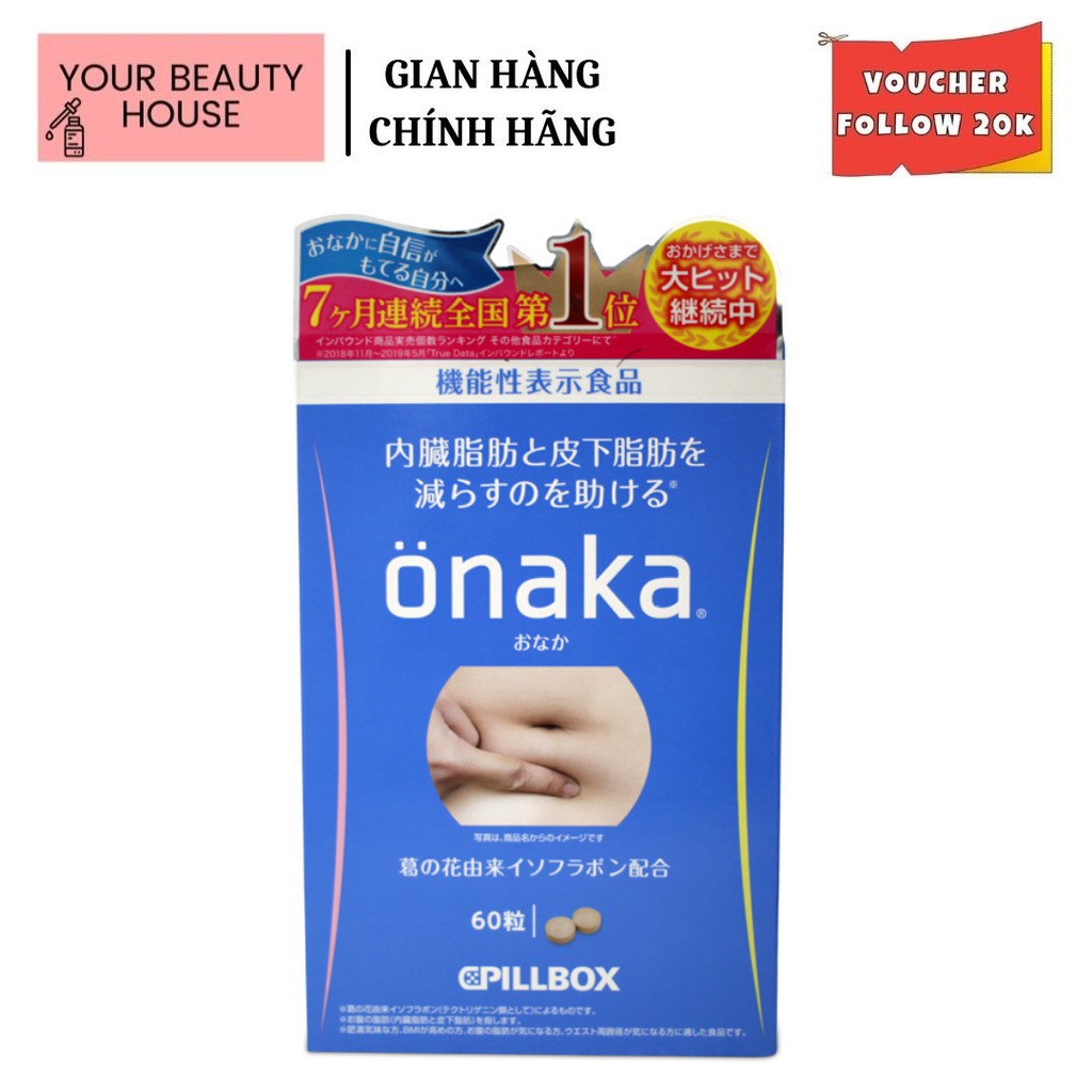 Viên giảm mỡ bụng Nhật Onaka Pillbox | Shopee Việt Nam