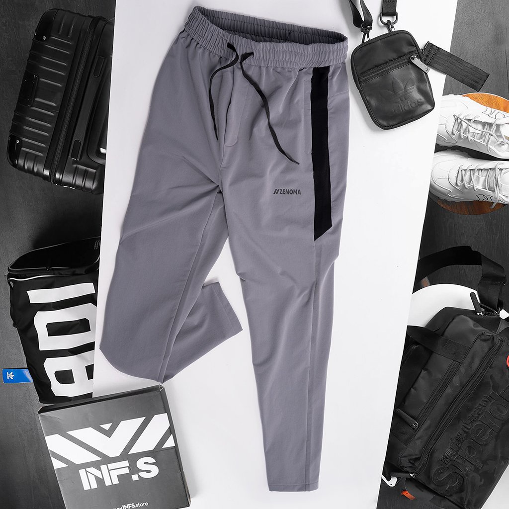 Quần Gió Thể Thao Nam Dài Ống Suông ZENOMA Cao Cấp Co Giãn Thoải Mái Chống Nhăn Không Bai Xù ...