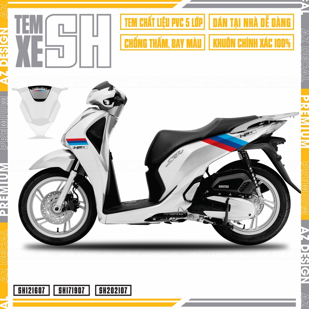 Tem SH Thiết Kế HP4 Đời 2012 2016 2019 2020 2021 2022 | SH07 | Team Decal Hình Dán Sườn SH Chế ...